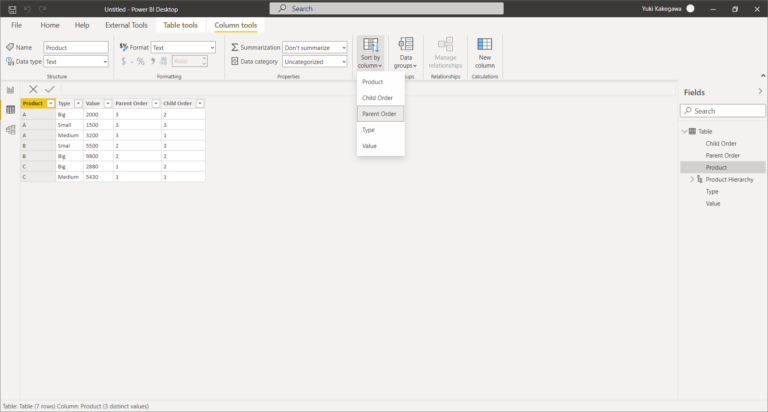 Hierarchical Sorting in Power BI Hierarchical Sorting in Power BI