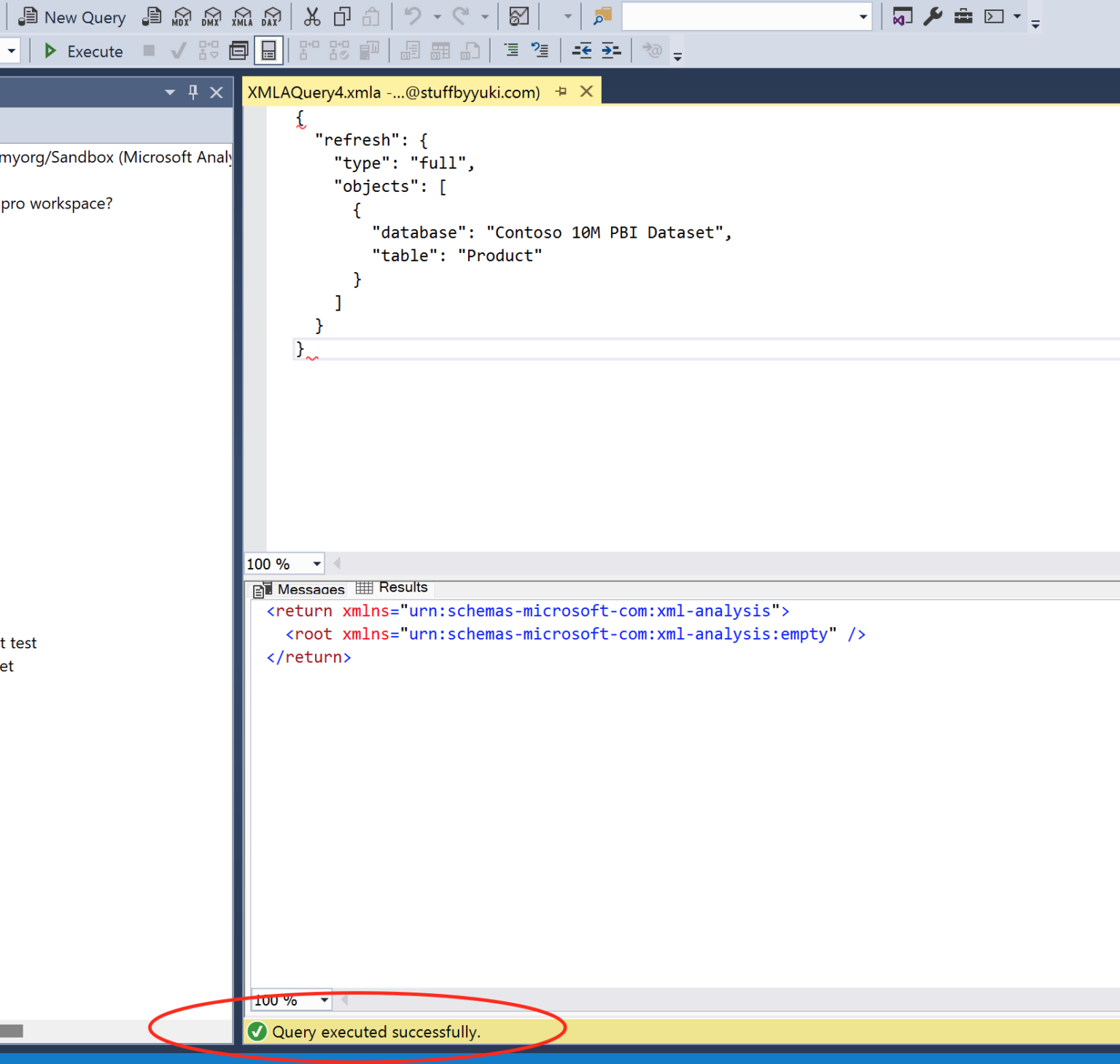 Refresh Tables and Partitions in Power BI Using SSMS