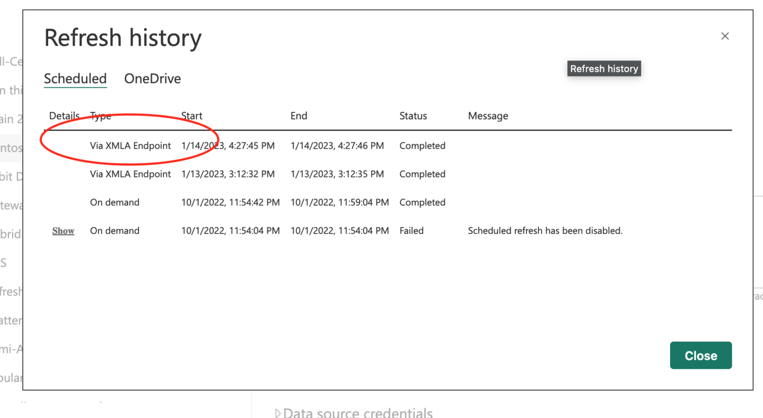 Refresh Tables and Partitions in Power BI Using SSMS